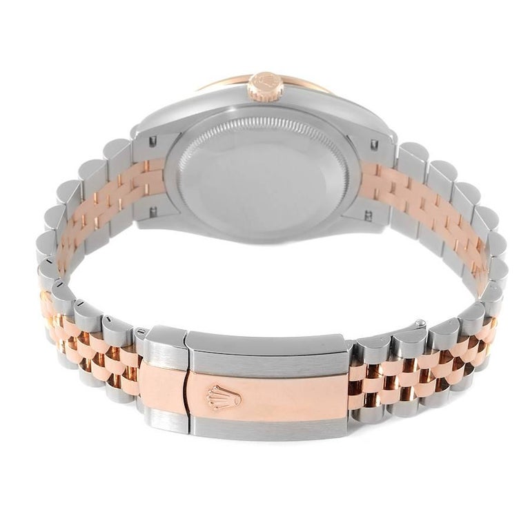 Rolex Datejust 36 Steel Rose Gold Diamond Unisex Watch 126281 Unworn ...