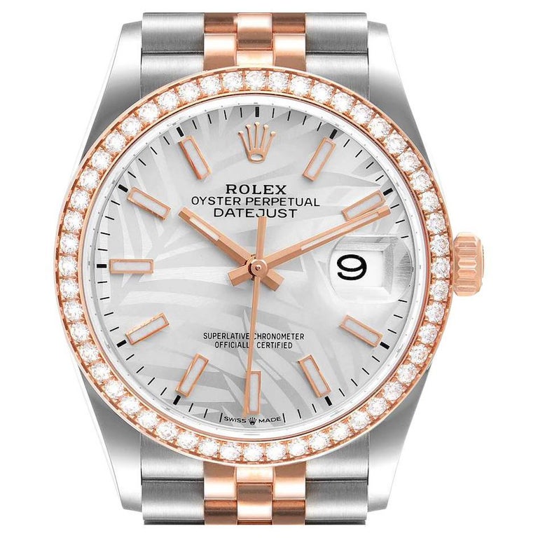 Rolex Datejust 36 Steel Rose Gold Diamond Unisex Watch 126281 Unworn ...