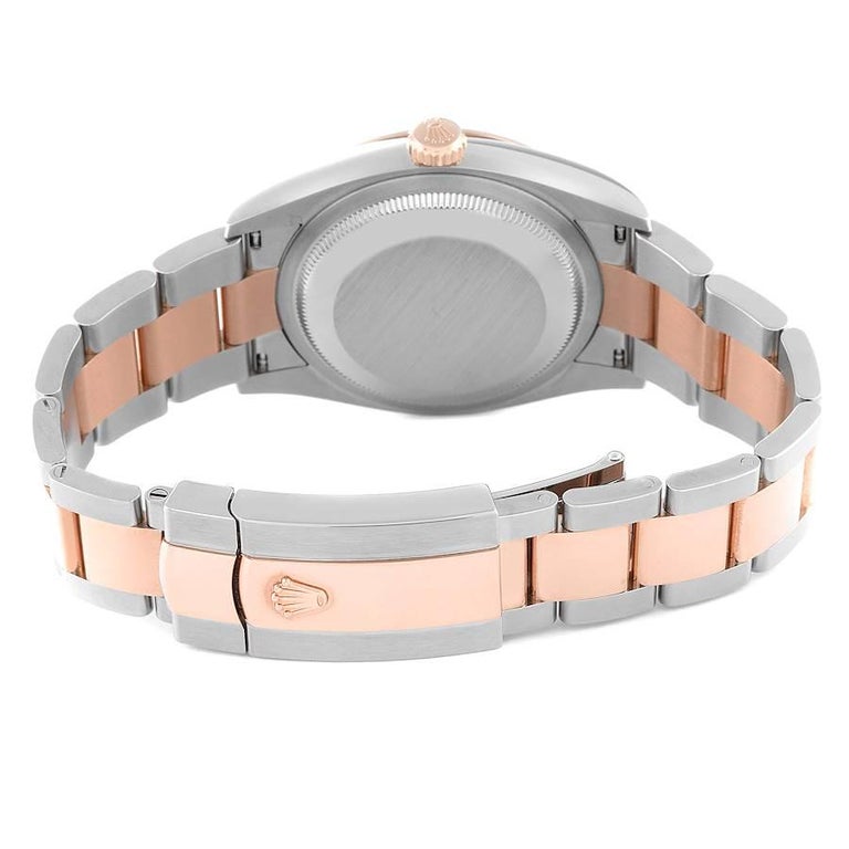 Rolex Datejust 36 Steel Rose Gold Wimbledon Dial Mens Watch 126201 Box ...