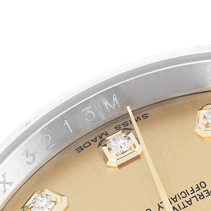 Rolex Datejust 36 Steel Yellow Gold Diamond Mens Watch 116233 For Sale ...