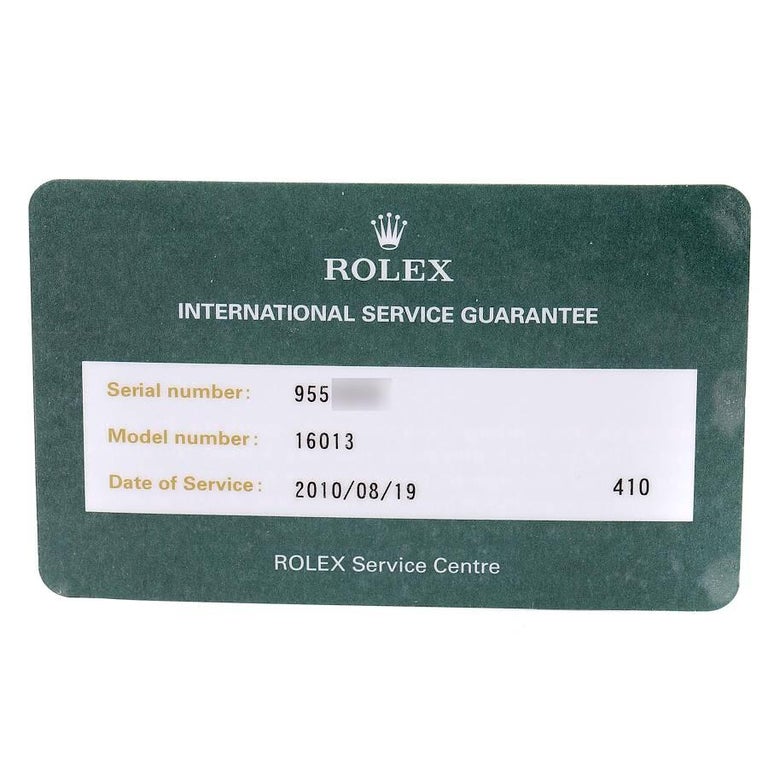 Rolex Datejust 36 Steel Yellow Gold Vintage Men's Watch 16013 Card For ...