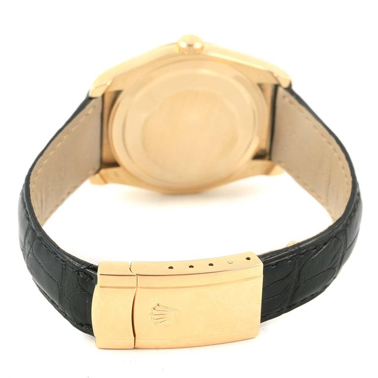 Rolex Datejust 36 Yellow Gold White Diamond Dial Unisex Watch 116138 ...