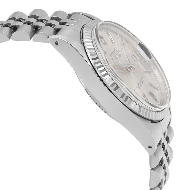 Rolex Datejust Jubilee Stainless Steel Silver Dial Automatic Watch ...