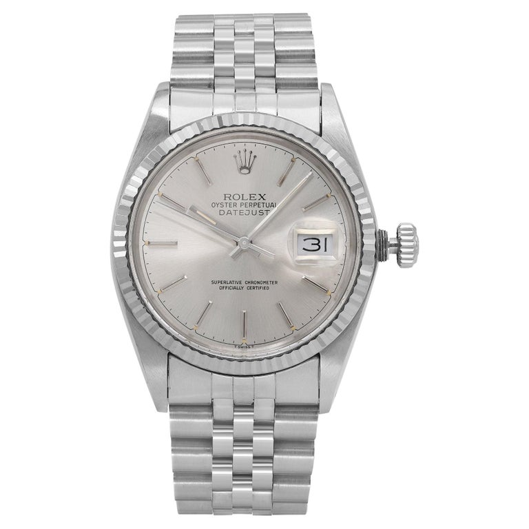 Rolex Datejust Jubilee Stainless Steel Silver Dial Automatic Watch ...