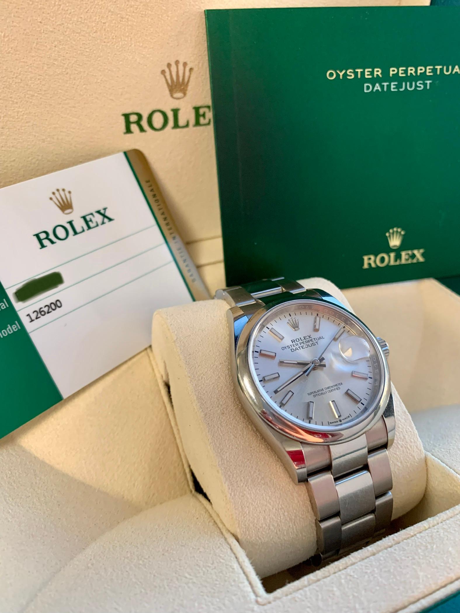 Rolex Datejust Oyster Perpetual 126200 For Sale at 1stDibs | rolex ...
