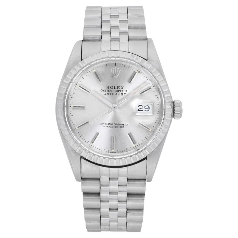 Rolex Datejust 36mm Stainless Steel Silver Dial Automatic Mens Watch ...
