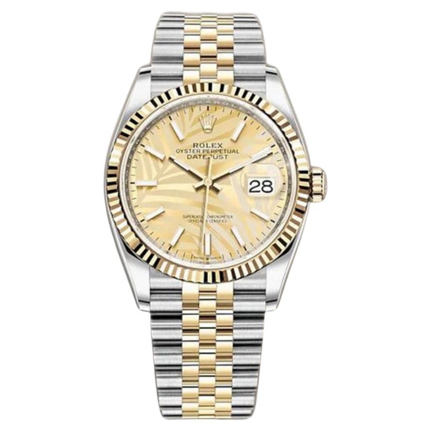 Rolex Montre Datejust 16030 avec anniversaire en argent et diamants, 36 ...