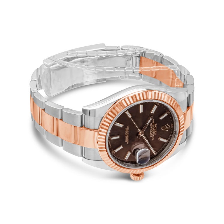 Rolex Datejust 40 Chocolate Brown Dial Two-Tone Wristwatch Ref. 126331 ...