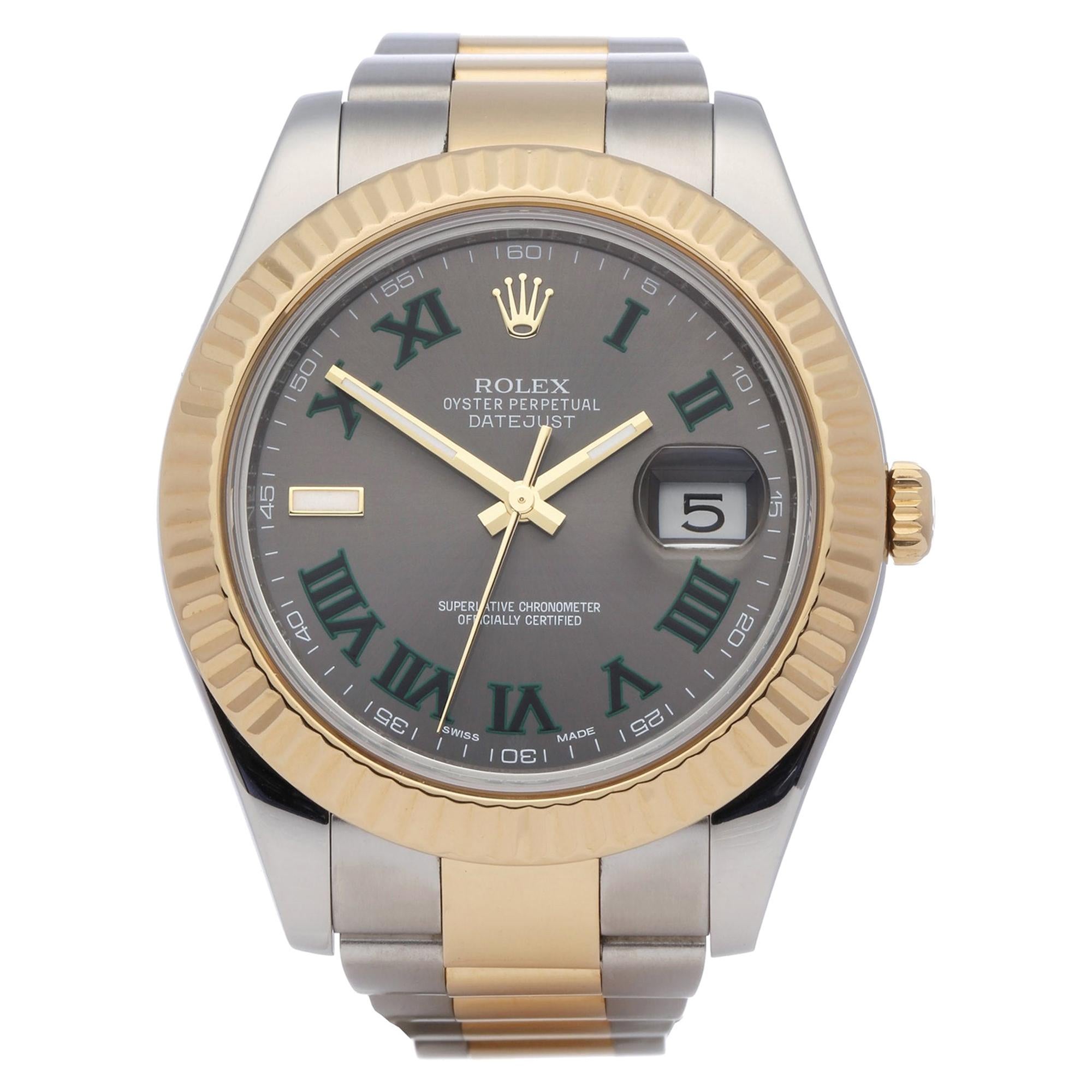 Rolex Datejust 41 116333 Men's Yellow Gold and Stainless Steel ...