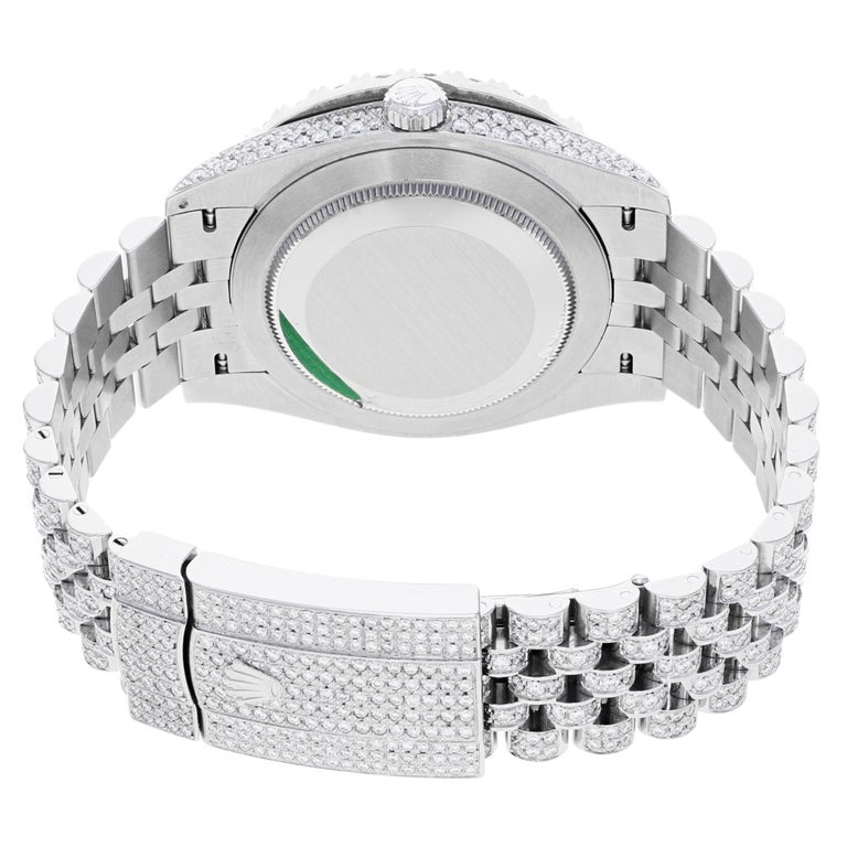 Rolex Datejust 41 126300 Custom Diamonds 20Ct White Stick Dial ...