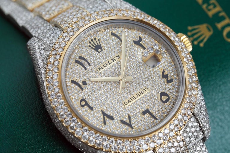 Rolex Datejust 41 Diamond Two Tone Stainless Steel and Yellow Gold ...