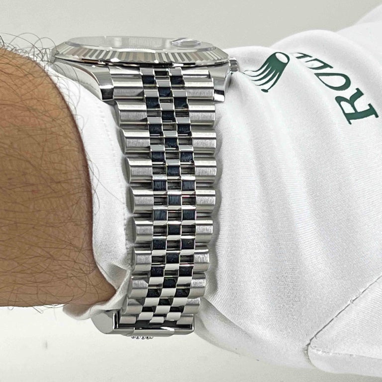 Rolex Datejust 41 mm Slate Stick Dial Jubilee Fluted 126334 Unworn ...