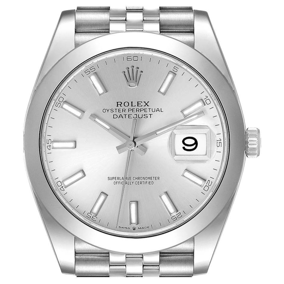 Rolex Datejust 41 Steel Blue Roman Dial Jubilee Automatic Men's Watch ...