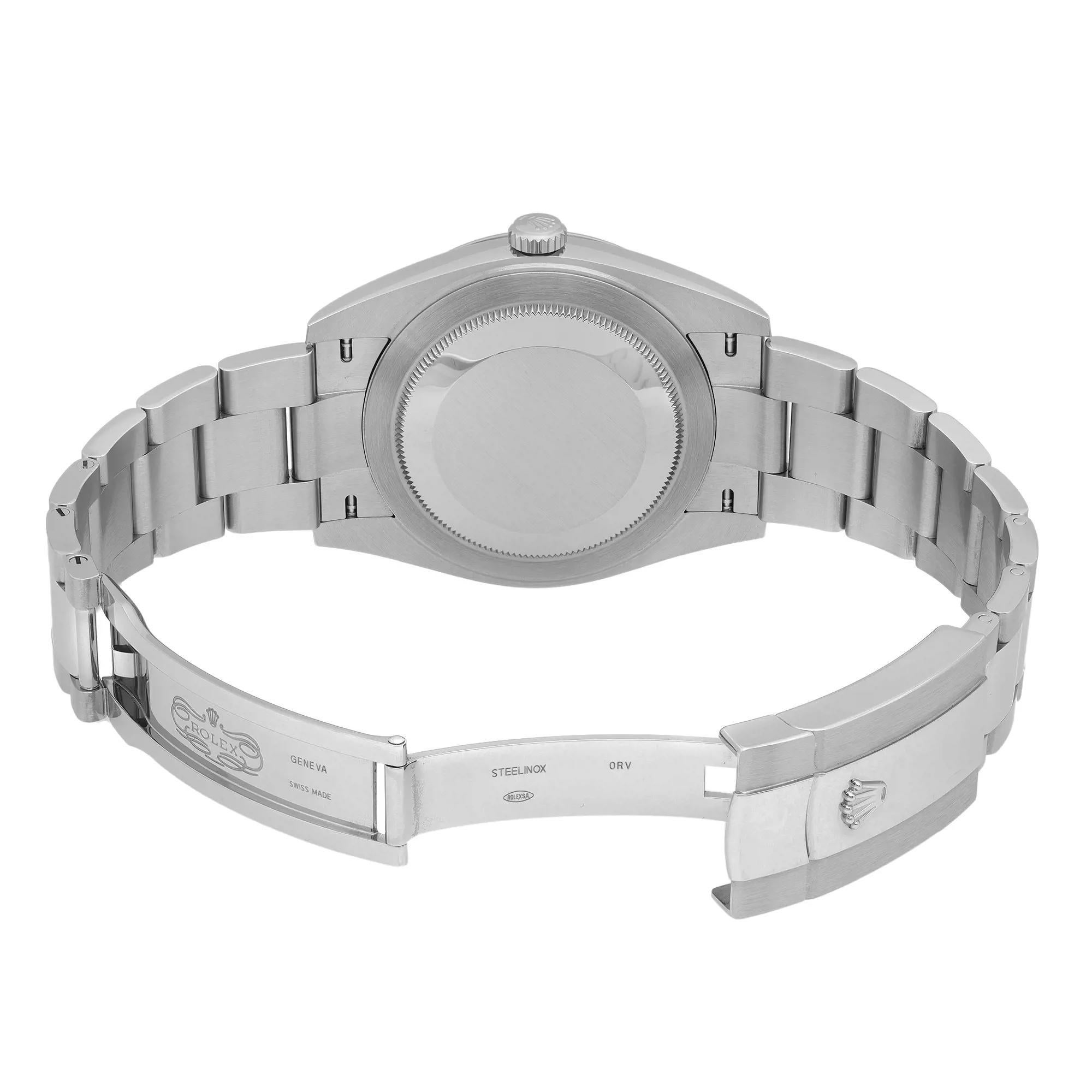 Rolex Datejust 41 Steel 18K White Gold Rhodium Diamond Dial Mens Watch ...