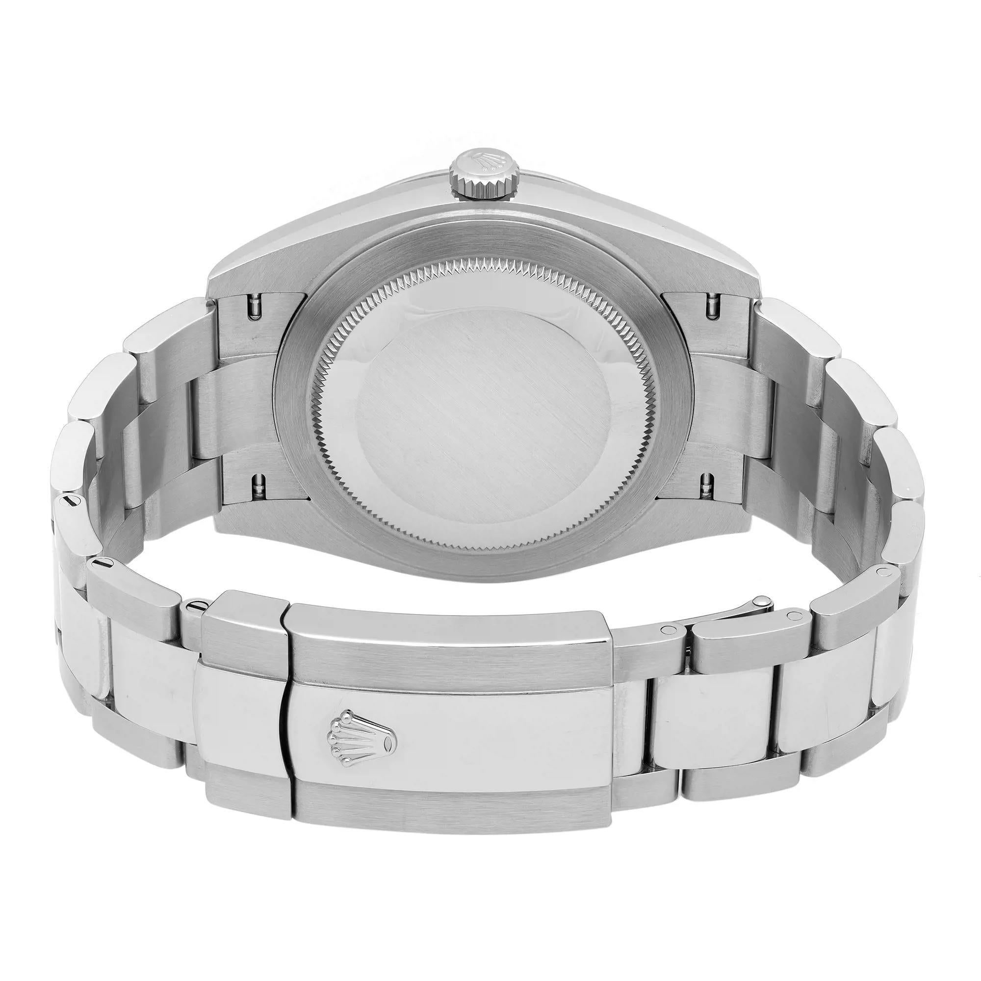 Rolex Datejust 41 Steel 18K White Gold Rhodium Diamond Dial Mens Watch ...