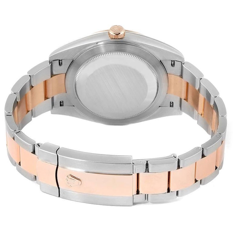 Rolex Datejust 41 Steel Rose Gold Diamond Dial Men's Watch 126301 Box ...