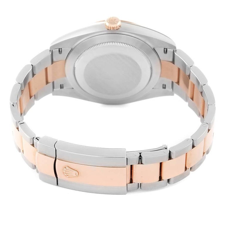 Rolex Datejust 41 Steel Rose Gold Diamond Dial Mens Watch 126301 Unworn ...