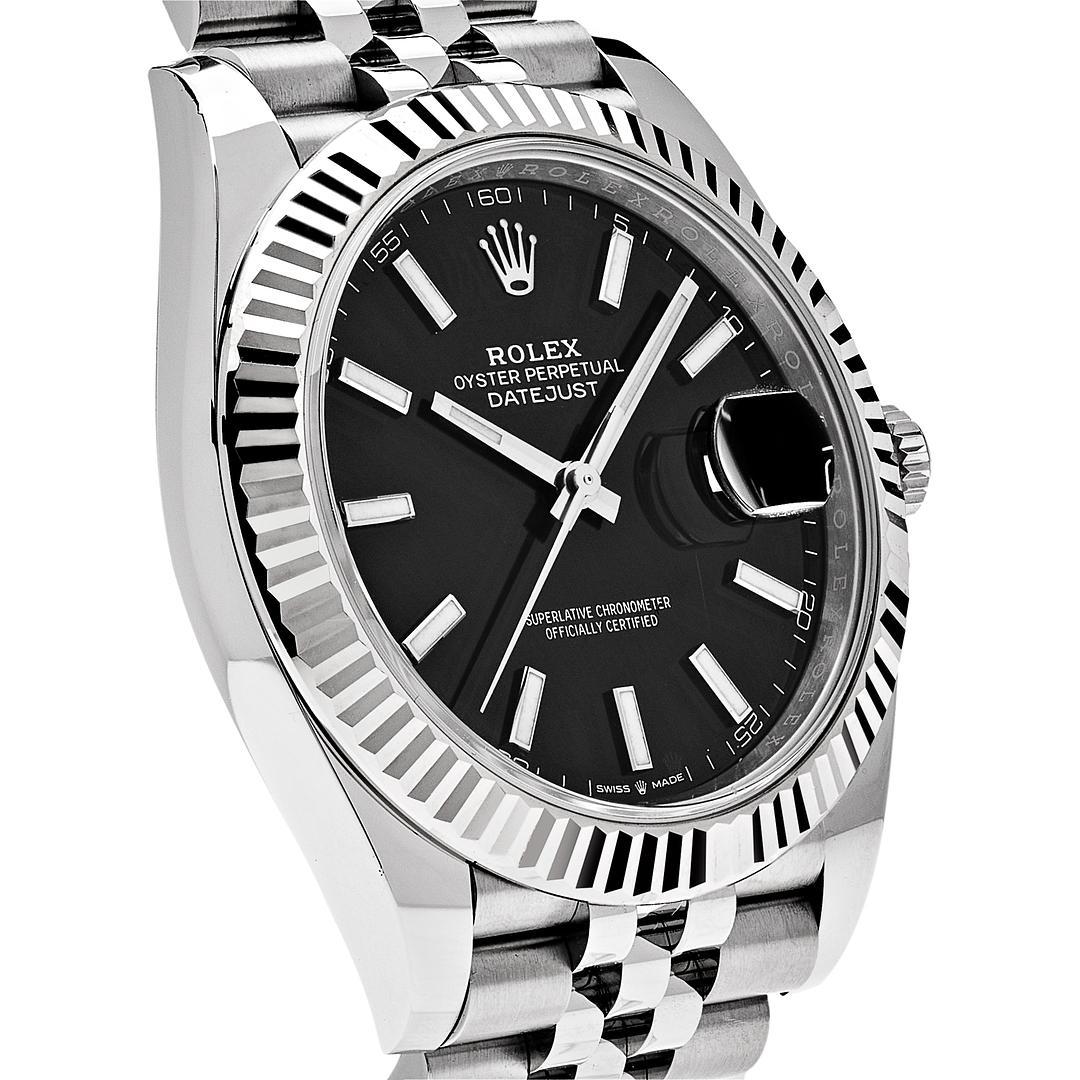 Rolex Datejust 41 Steel and White Gold Black Dial Jubilee 126334 'P2019 ...