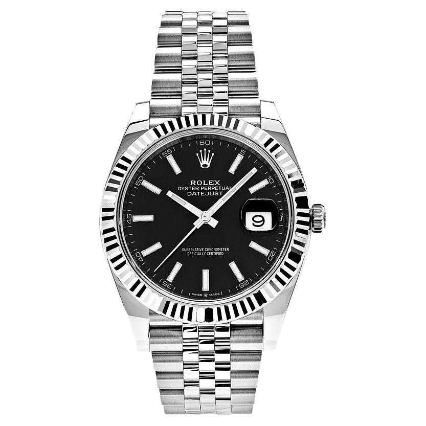Rolex Datejust 41 Steel and White Gold Black Dial Jubilee 126334 'P2019 ...