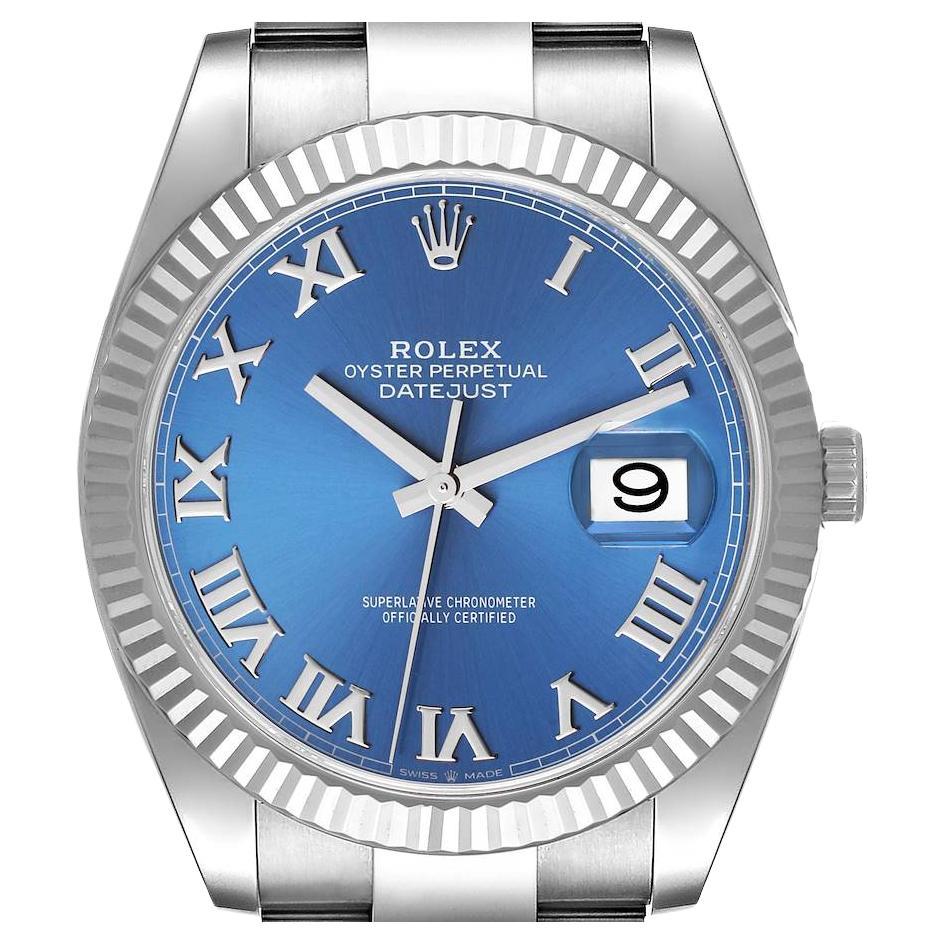 Rolex Datejust Wristwatch Ref 126334, White Gold Bezel, Black Baton ...
