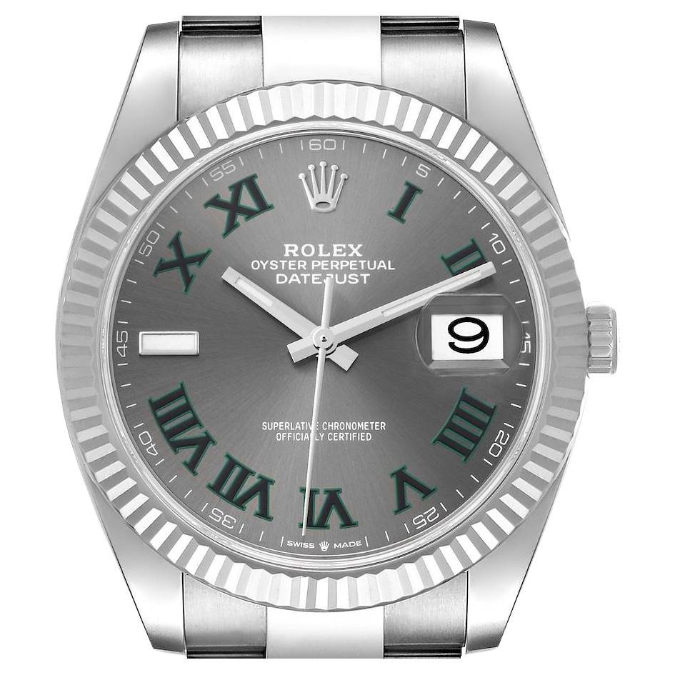 Rolex Datejust 41 Steel Yellow Gold Wimbledon Dial Mens Watch 126333 ...