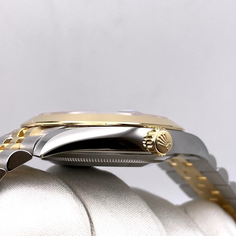 Rolex Datejust 41 Yellow Gold and Stainless Steel Black Dial Jubilee ...