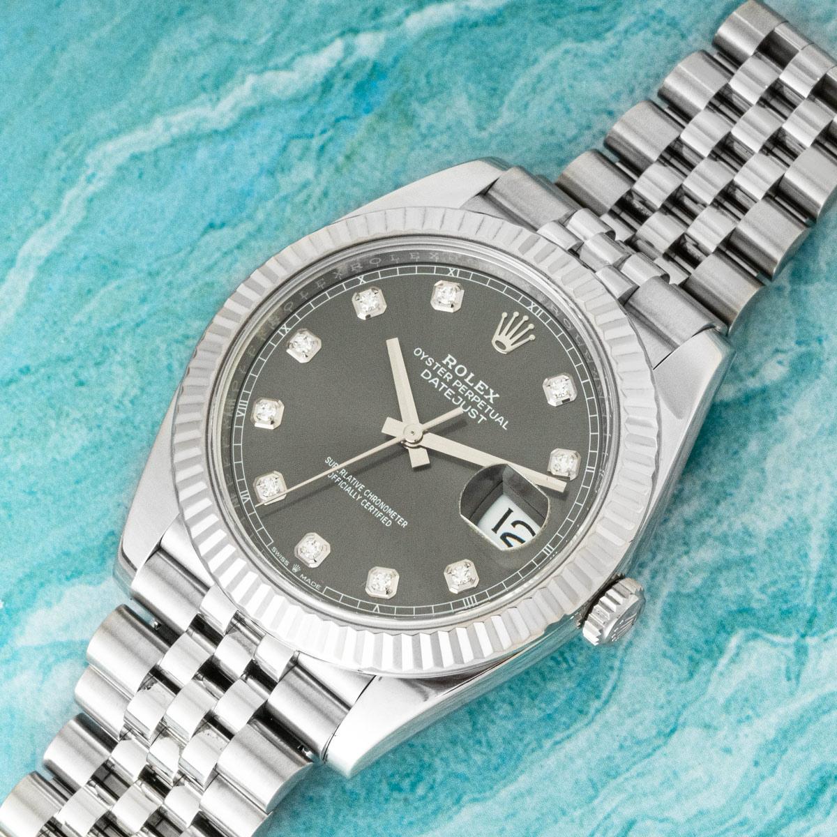 Rolex Datejust 41mm Diamond Dial 126334 at 1stDibs