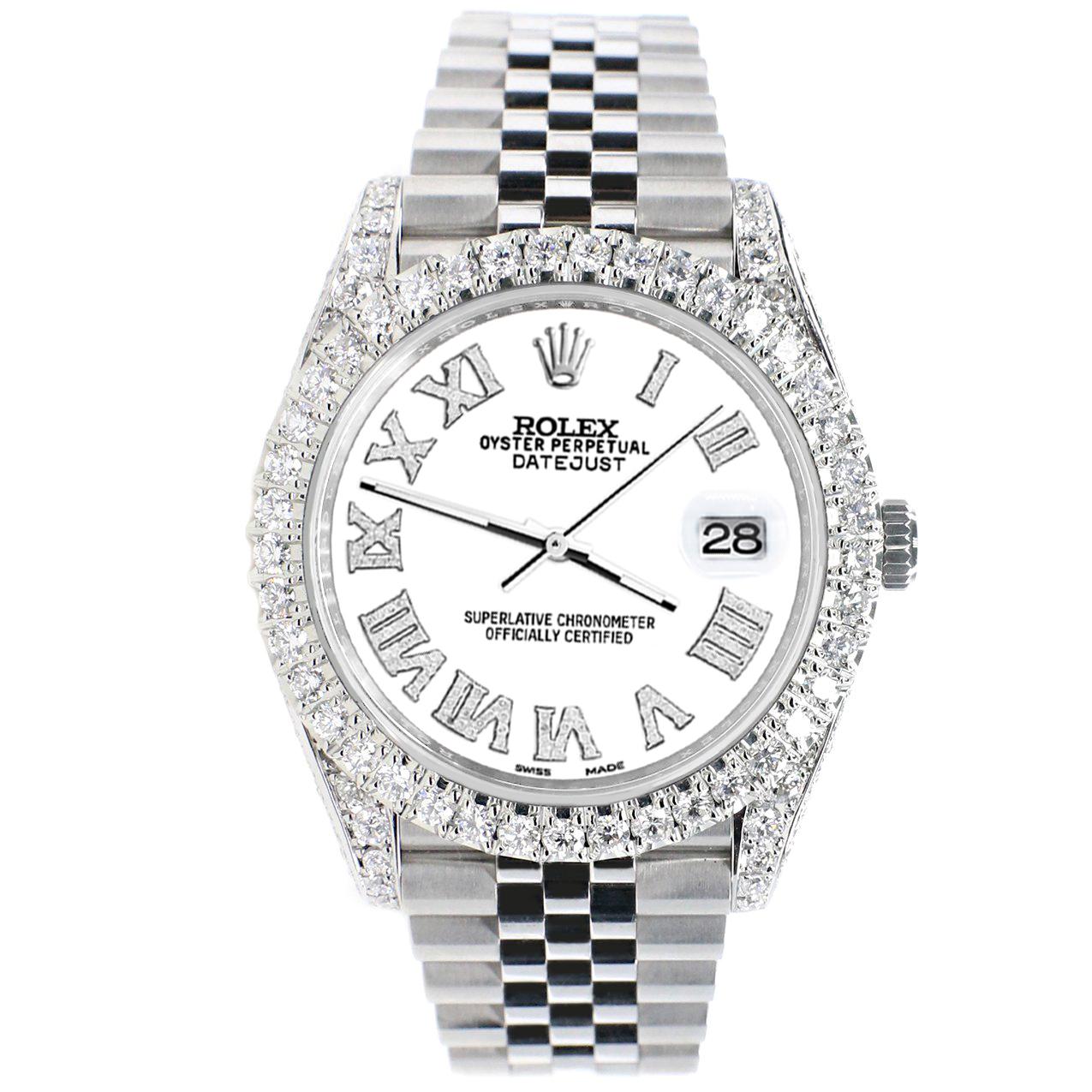 Rolex Gold Datejust Factory Diamond Dial and Bezel Model 68288 Box and ...