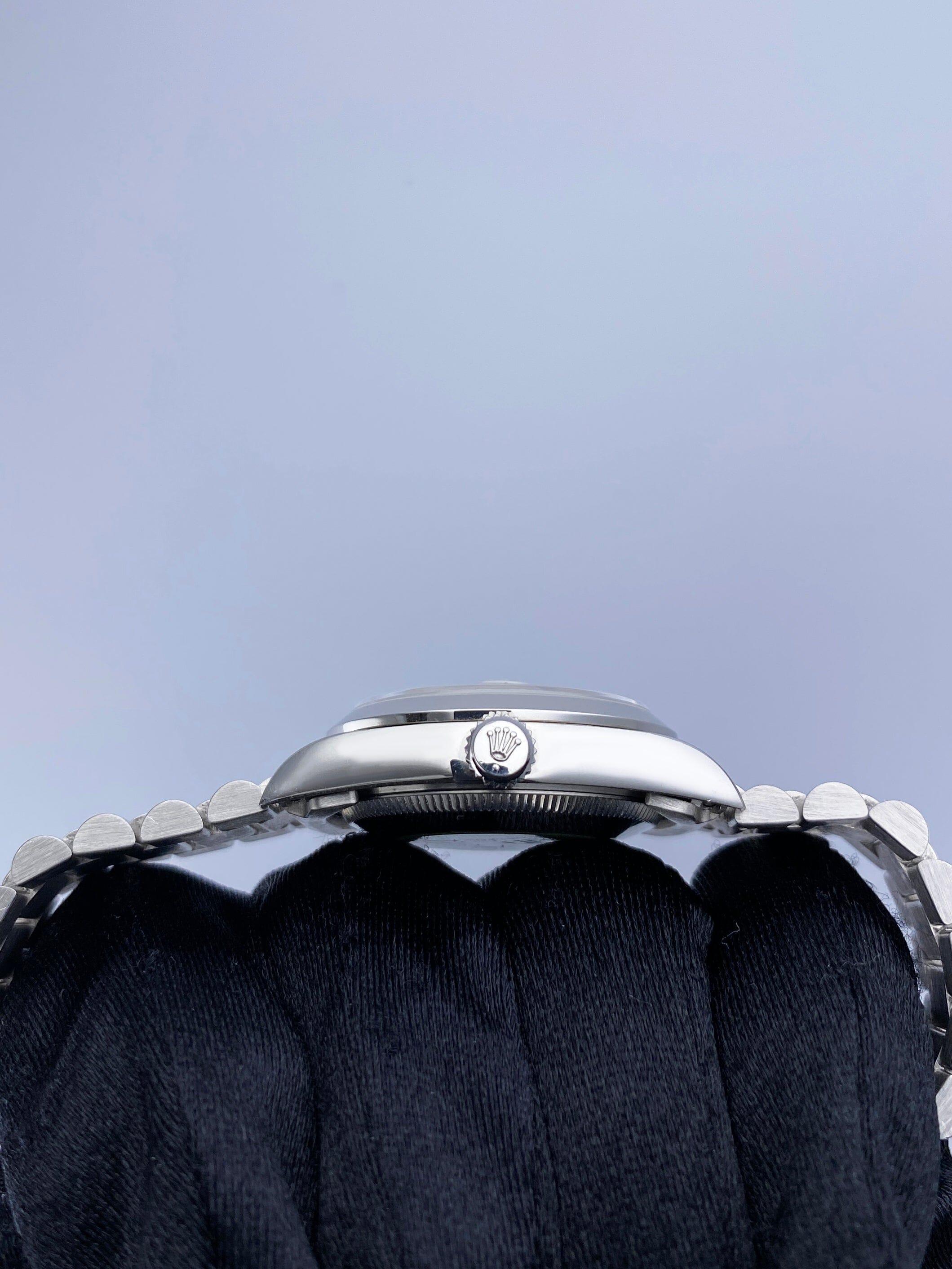 Rolex Datejust 68246 Platinum Diamond Anniversary Dial Midsize Watch ...