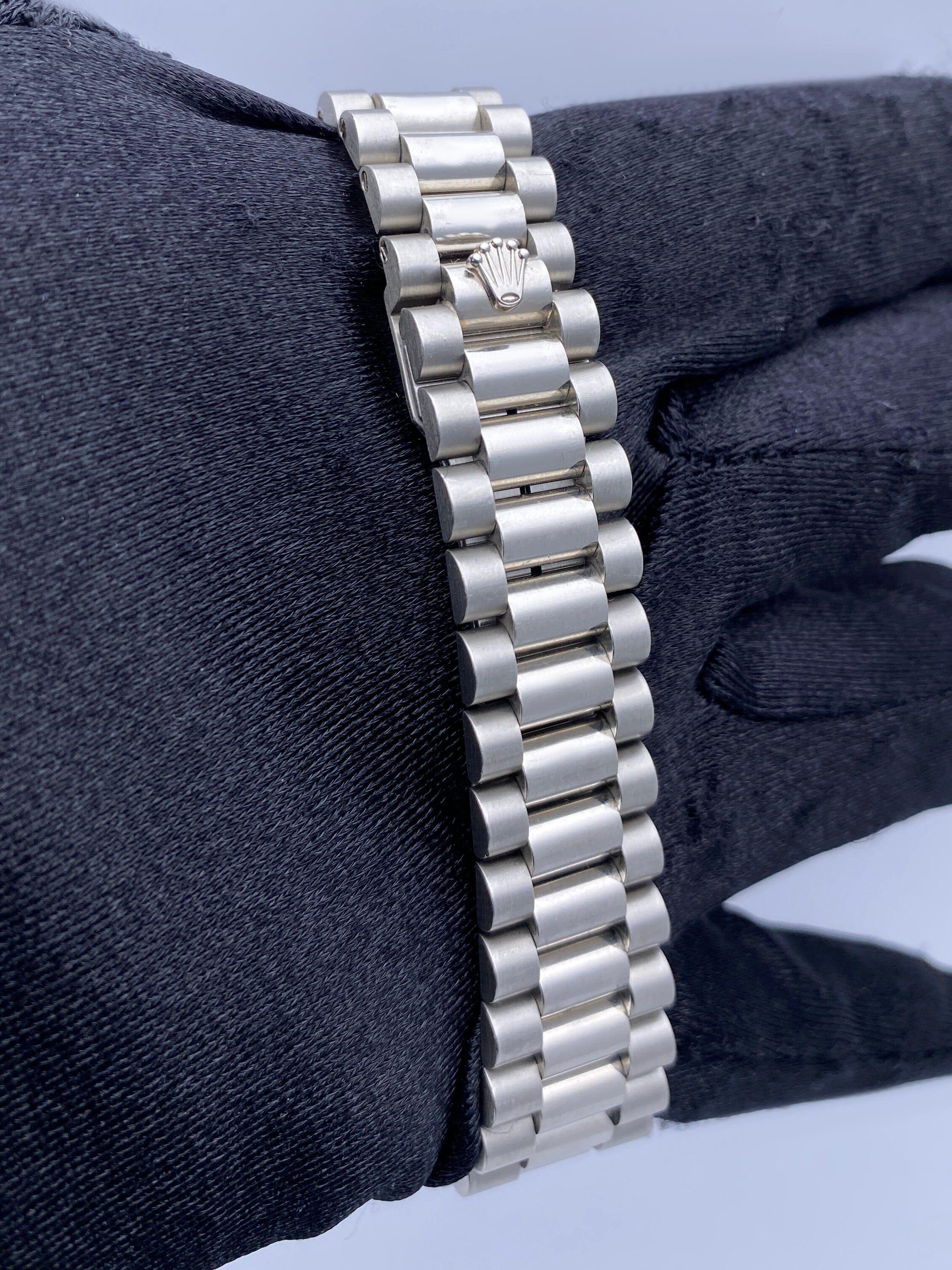 Rolex Datejust 68246 Platinum Diamond Anniversary Dial Midsize Watch ...