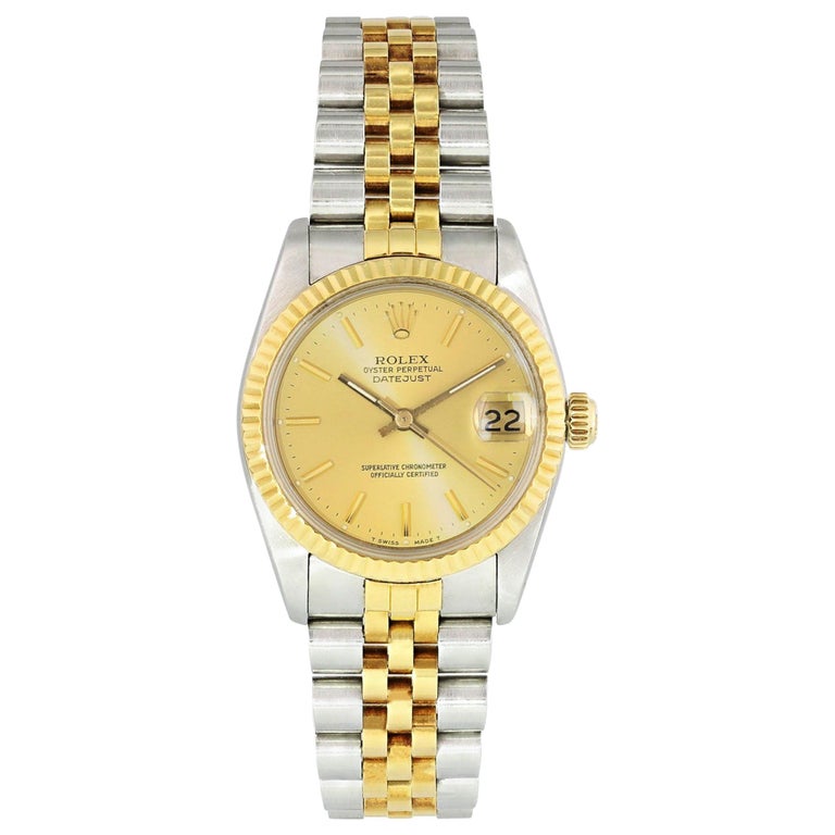 Rolex Datejust 68273 Midsize Ladies Watch For Sale at 1stDibs
