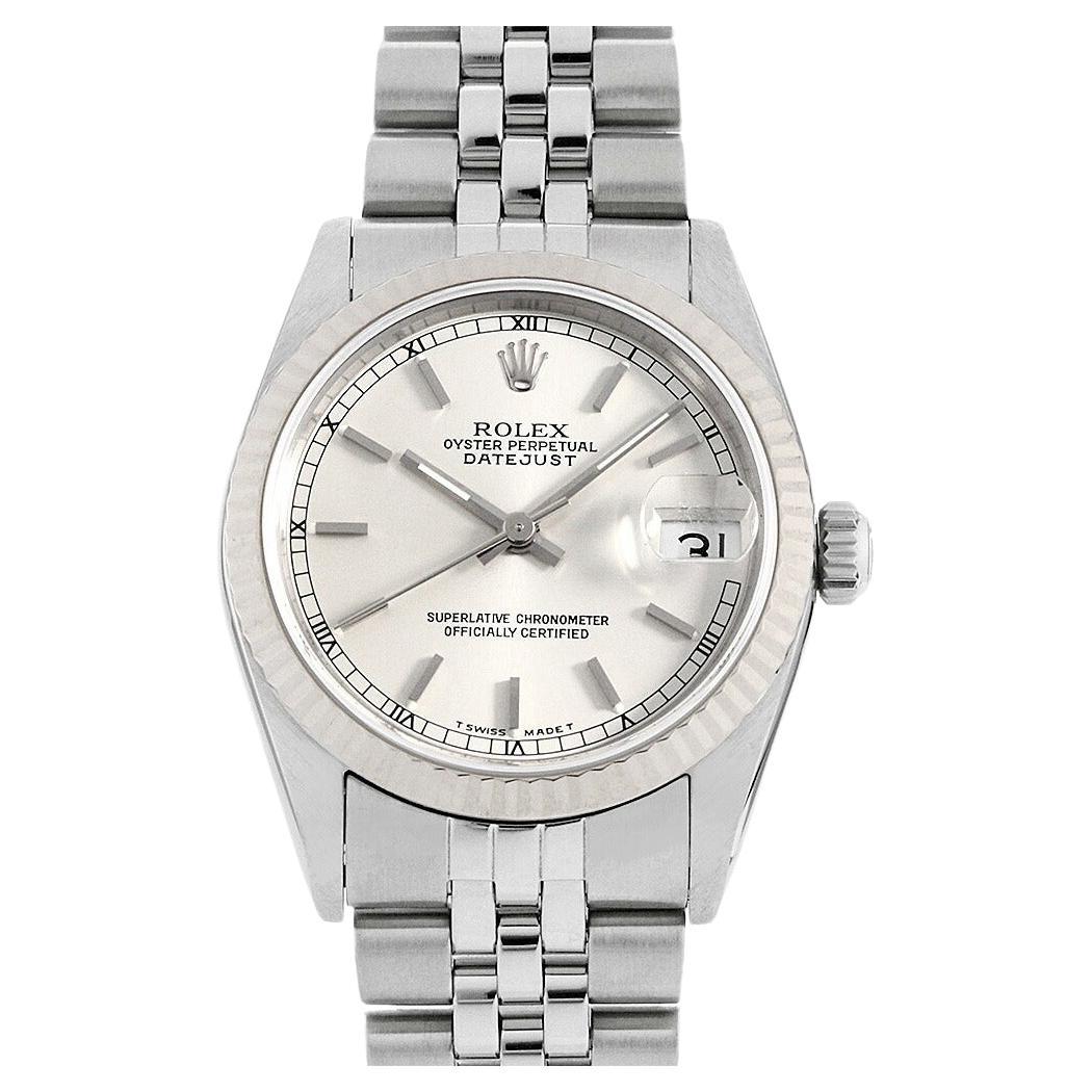 Rolex Datejust 68274 Silver Bar Dial, U Series, Pre-Owned Luxury Watch ...
