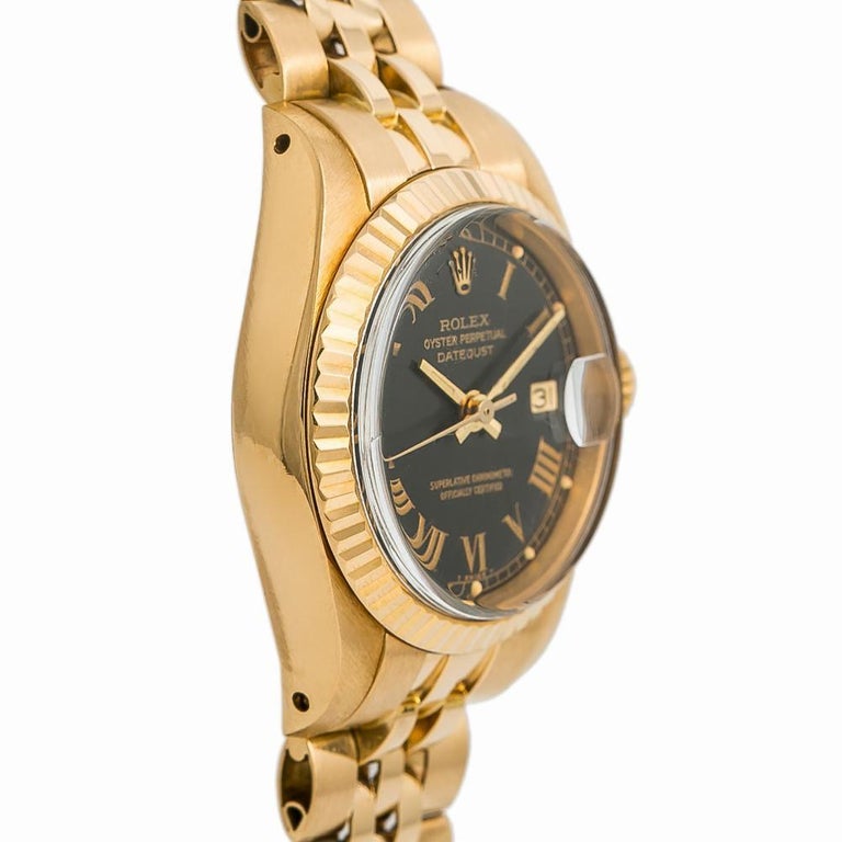 Rolex Datejust 6917, Black Dial, Certified and Warranty at 1stDibs