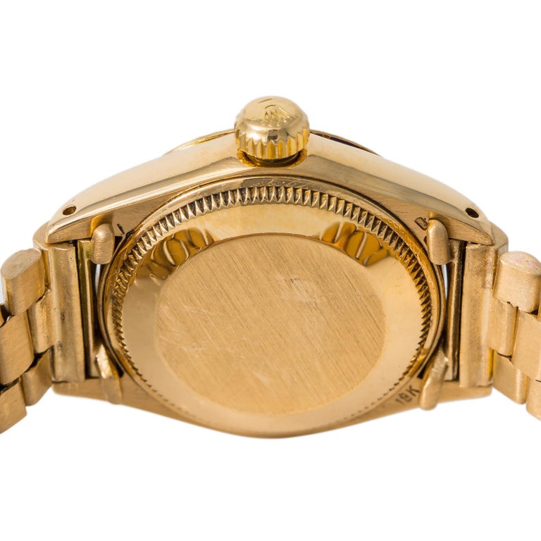 Rolex Datejust 6917 Tiffany Dial President Women Automatic Watch 18 ...