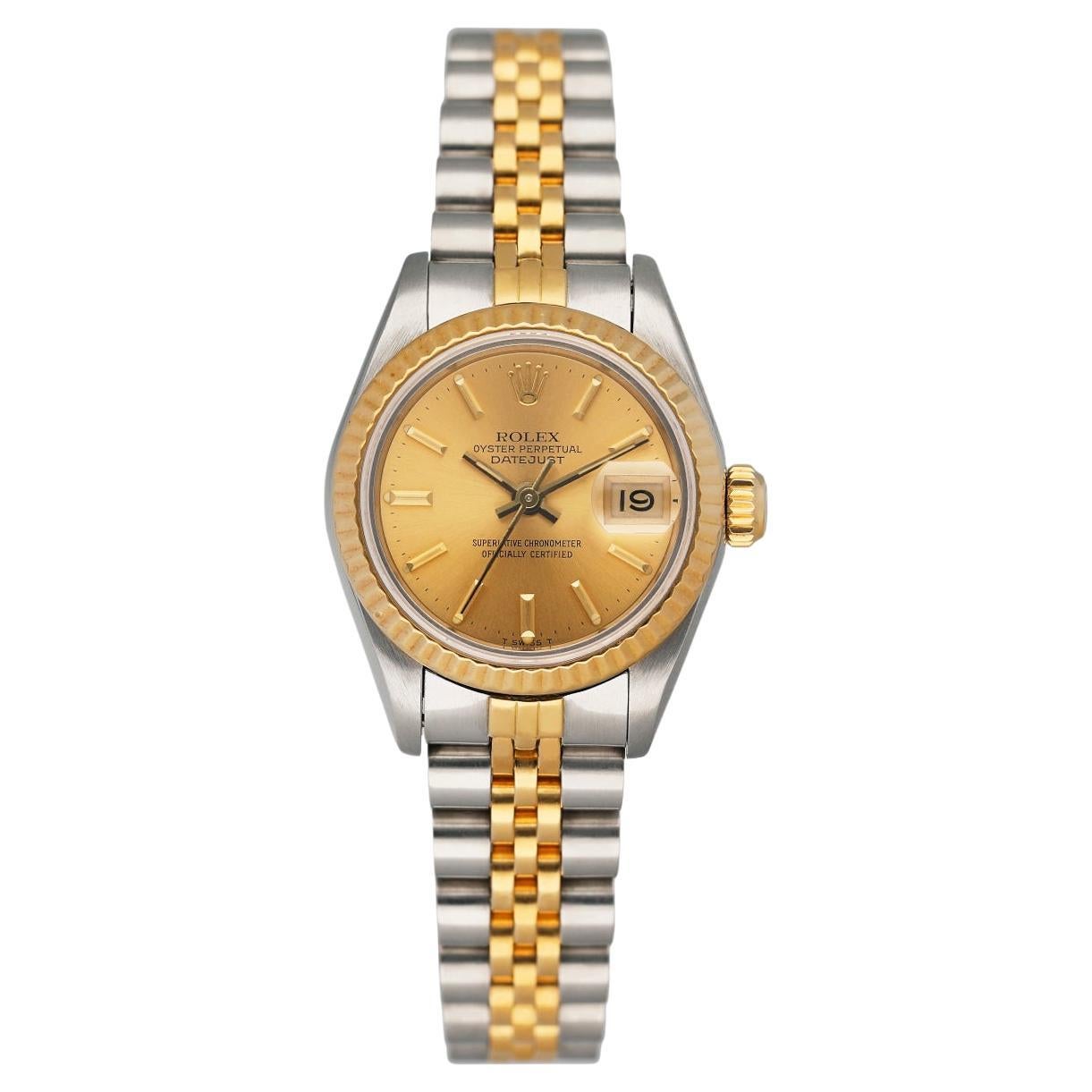 Rolex Datejust 69173 Ladies Watch Box and Papers For Sale at 1stDibs