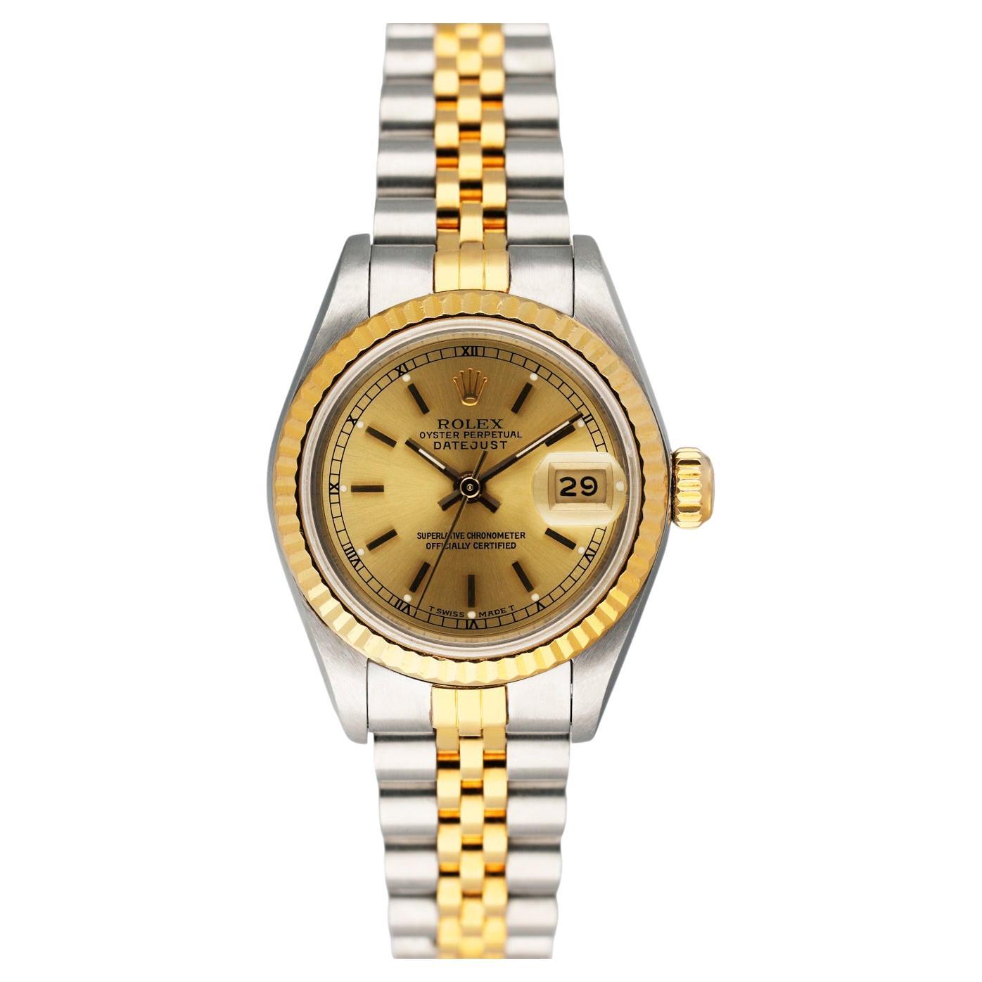 Rolex Ladies Datejust 2-Tone Watch 69173 at 1stDibs