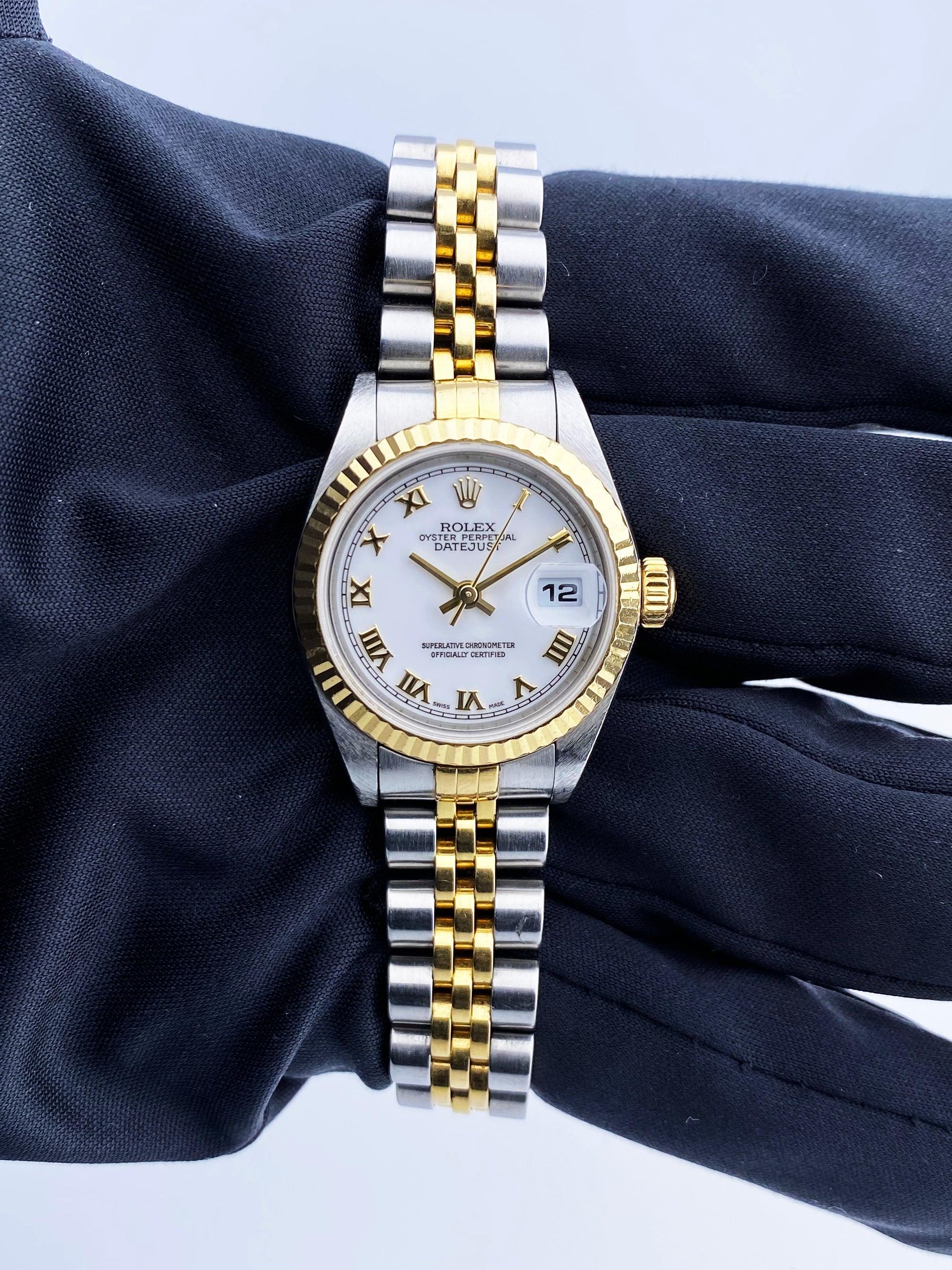 Rolex Datejust 69173 White Dial Ladies Watch at 1stDibs | datejust ...