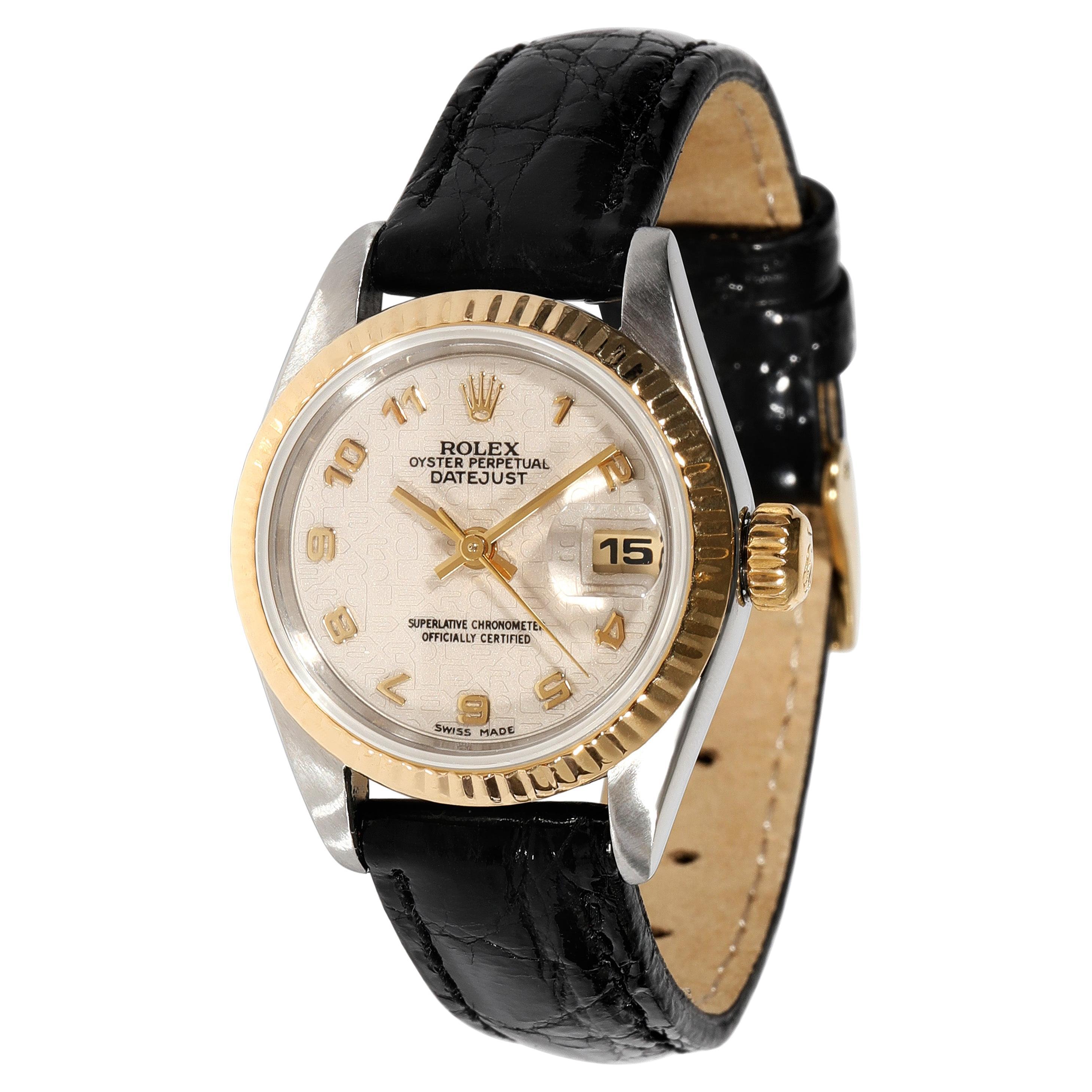 Rolex Women's Modele Depose #1401 18 Karat Watch Cameleon Leather Band ...