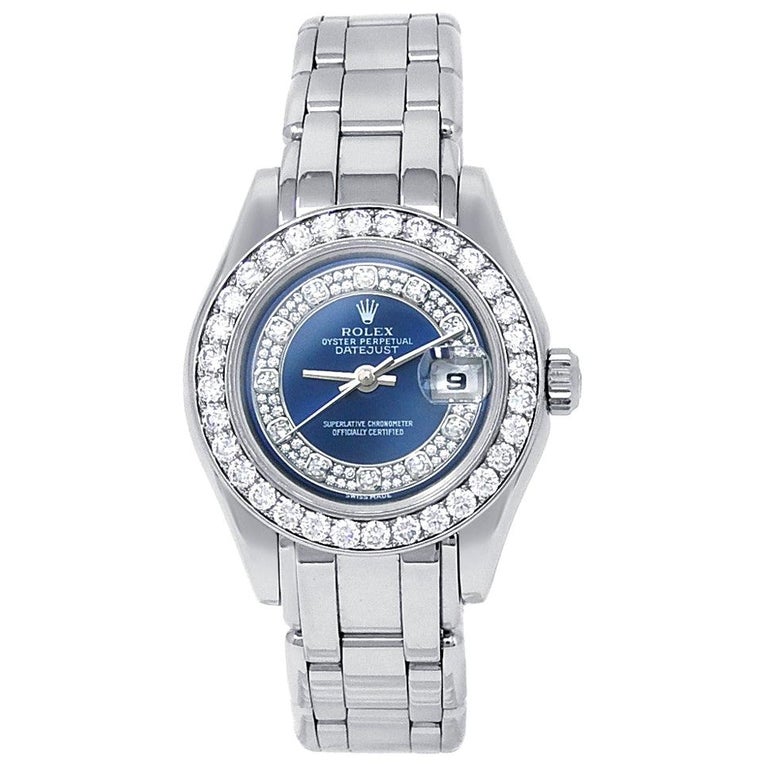 Rolex Datejust 69299, Blue Dial, Certified and Warranty at 1stDibs