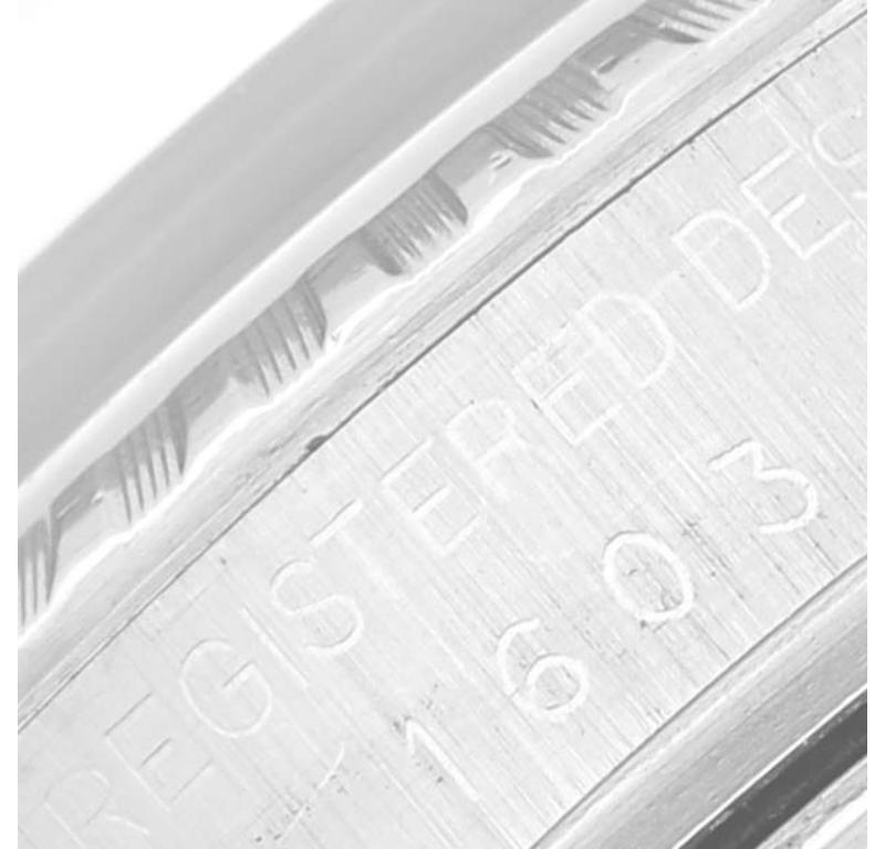 Rolex Datejust Blue Dial Engine Turned Bezel Vintage Steel Mens Watch ...