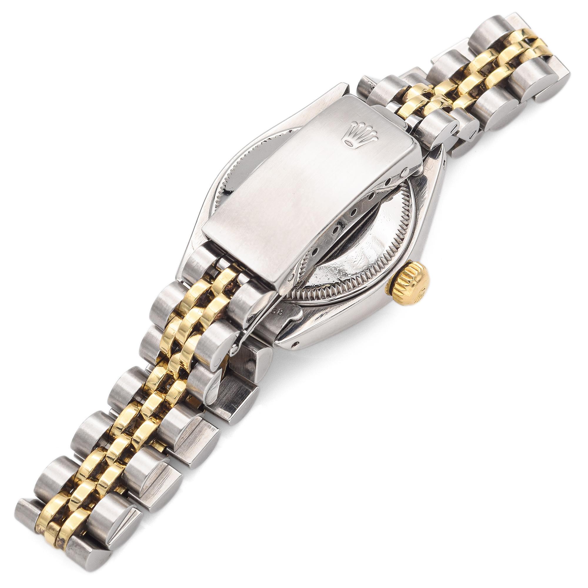 Rolex Datejust Chevy Diamond Dial Steel and 14K Gold Ladies Watch For ...