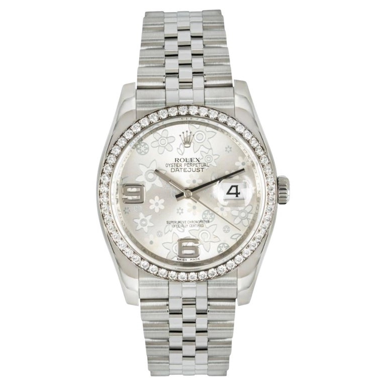 Rolex Datejust Diamond Bezel Stainless Steel 116244 For Sale at 1stDibs