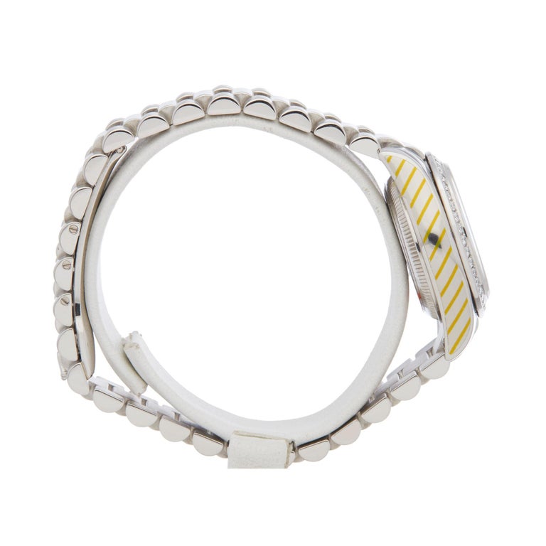 Rolex DateJust Diamond Platinum 179136 at 1stDibs