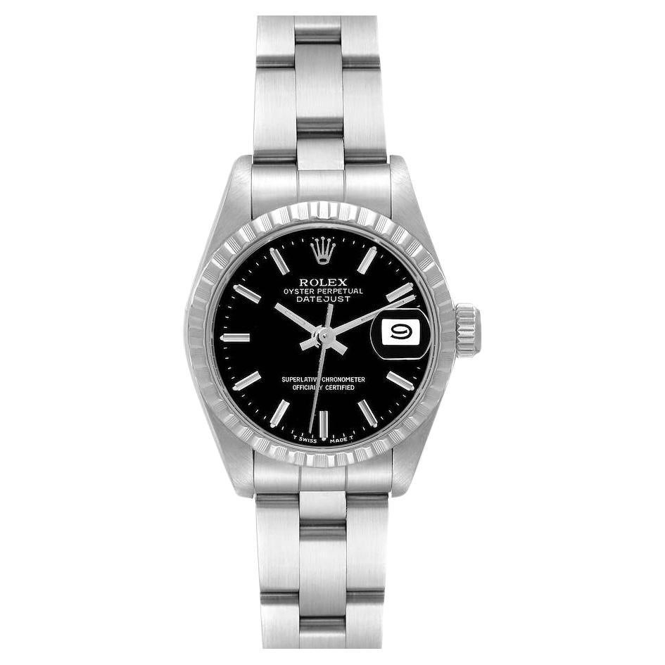 Rolex Date Steel Yellow Gold Engine Turned Bezel Mens Watch 15223 Box ...