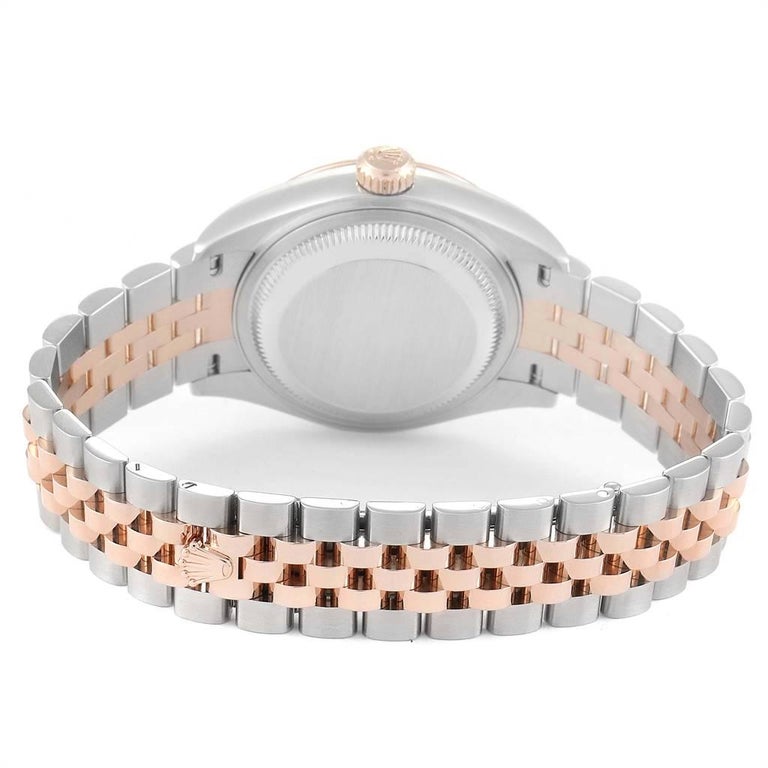 Rolex Datejust EveRose Rolesor Mother of Pearl Diamond Dial Ladies ...