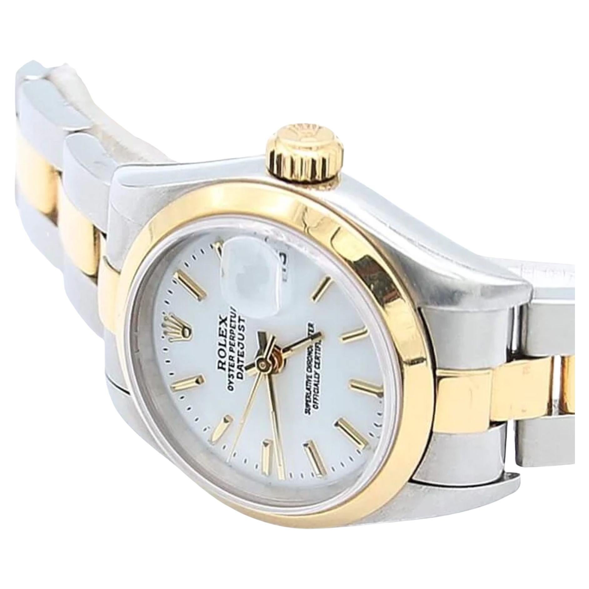 Rolex Datejust Lady 79163 Steel/Gold - White Dial, Oyster Bracelet ...