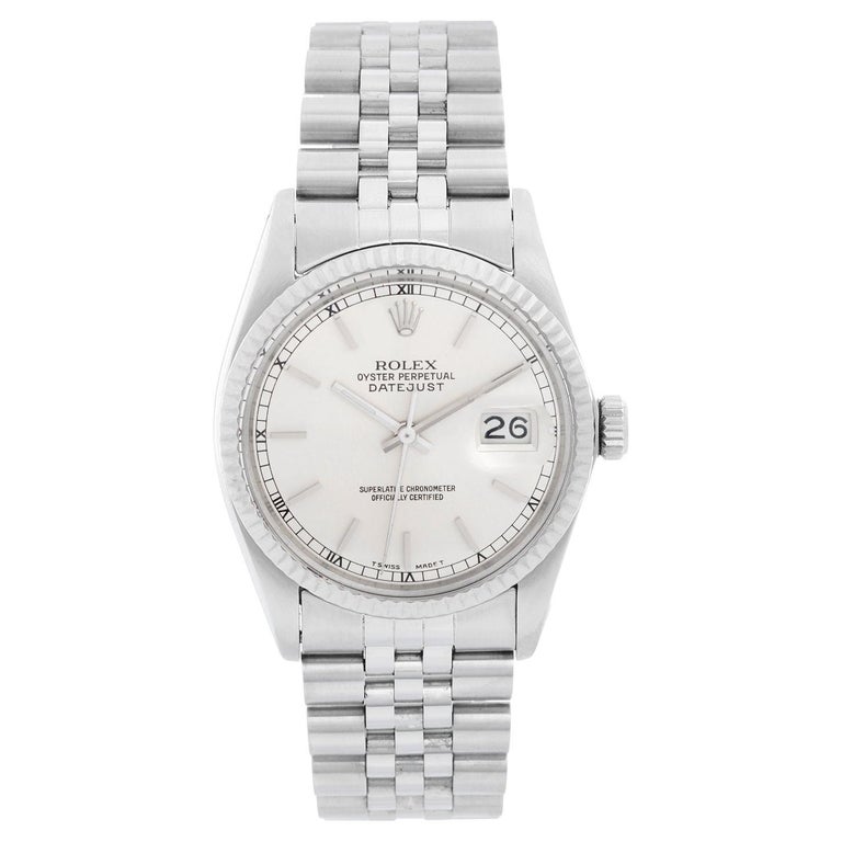 Rolex Datejust Men's Stainless Steel Watch 16014 at 1stDibs