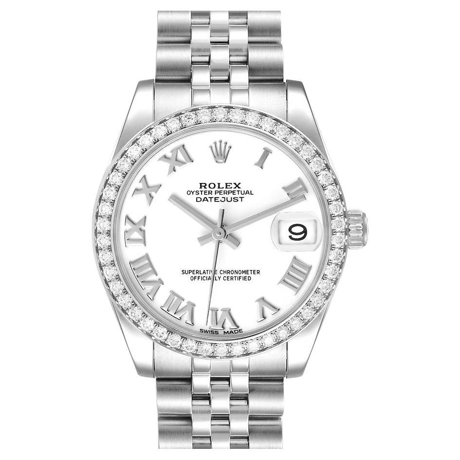 Rolex Datejust 31 Midsize Steel Everose Gold Diamond Ladies Watch ...