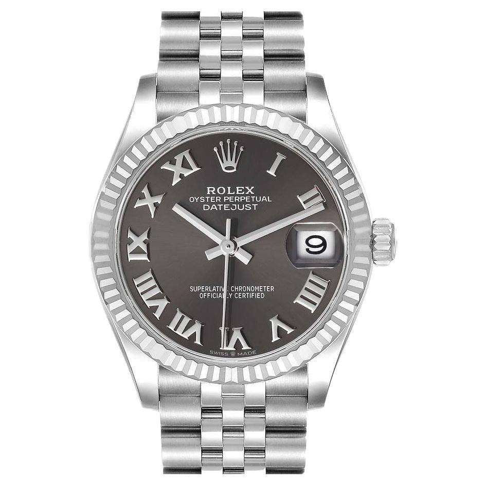 Rolex Datejust 31 Midsize White Roman Dial Steel Ladies Watch 78240 Box ...