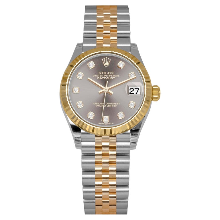 Rolex Datejust Two-Tone Diamond Dial Ladies Watch For Sale at 1stDibs